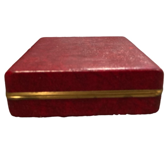 Storage & Organization | Vintage Red Jewelry Box With Red Velvet Lining ...